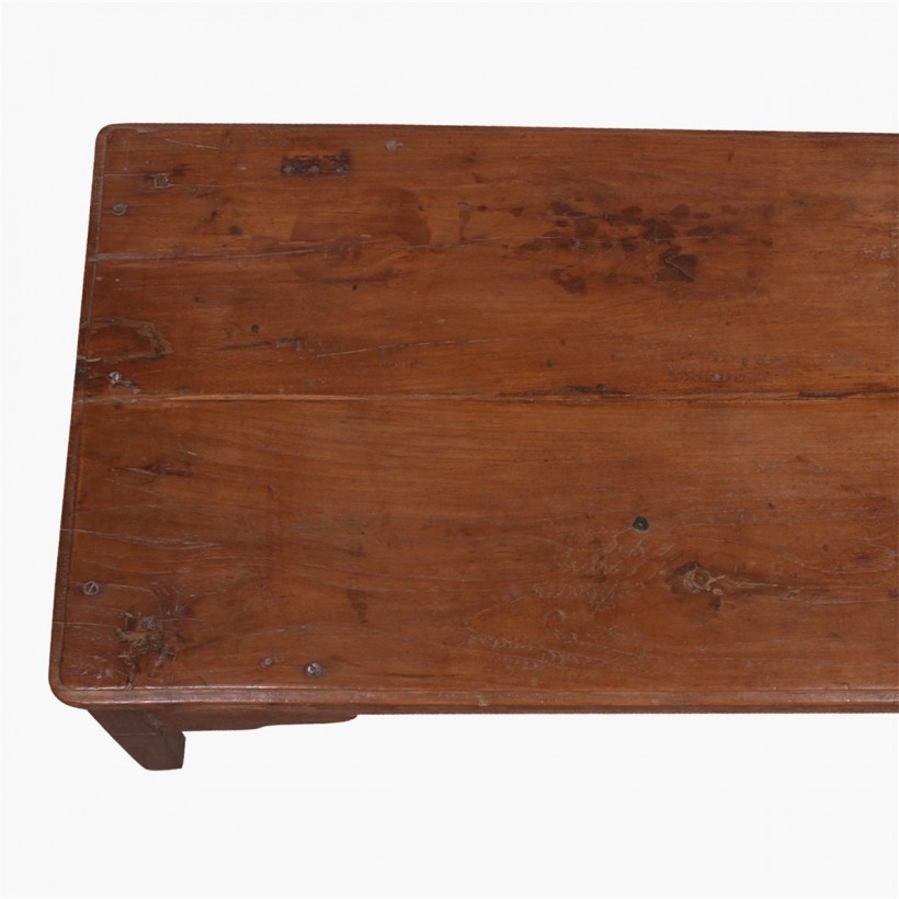 Long and Narrow Antique Hand Carved Coffee Table - Smithers of Stamford