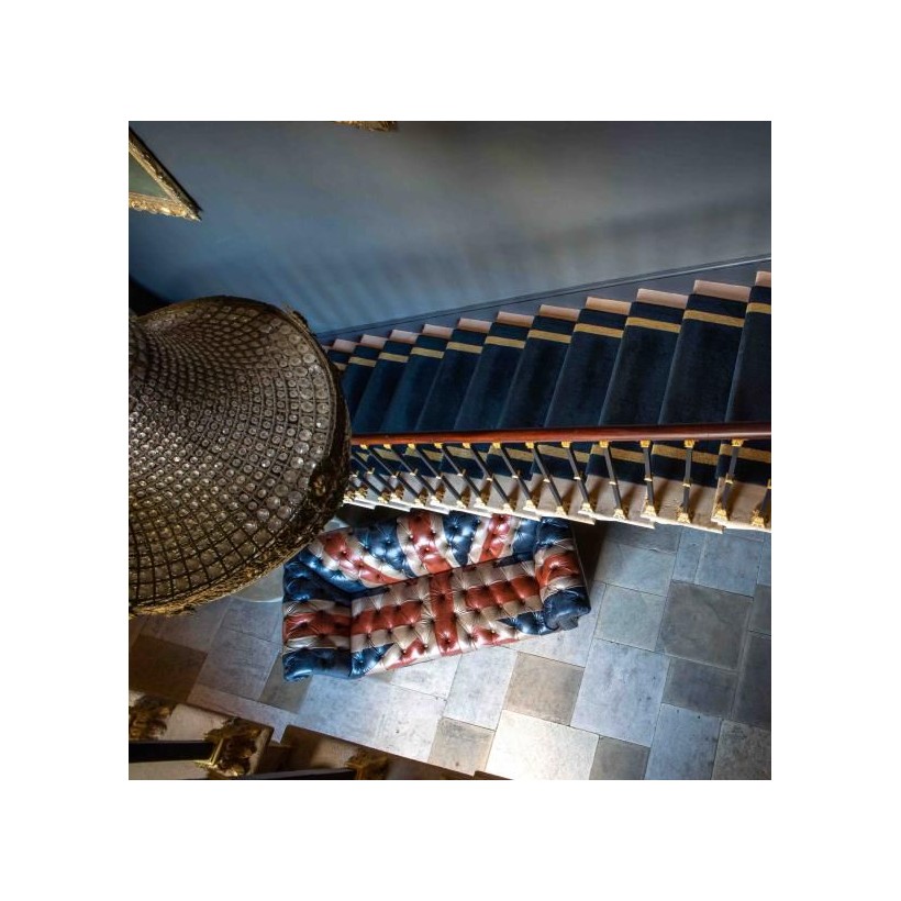 Smithers: Union Jack British Flag Leather Sofa