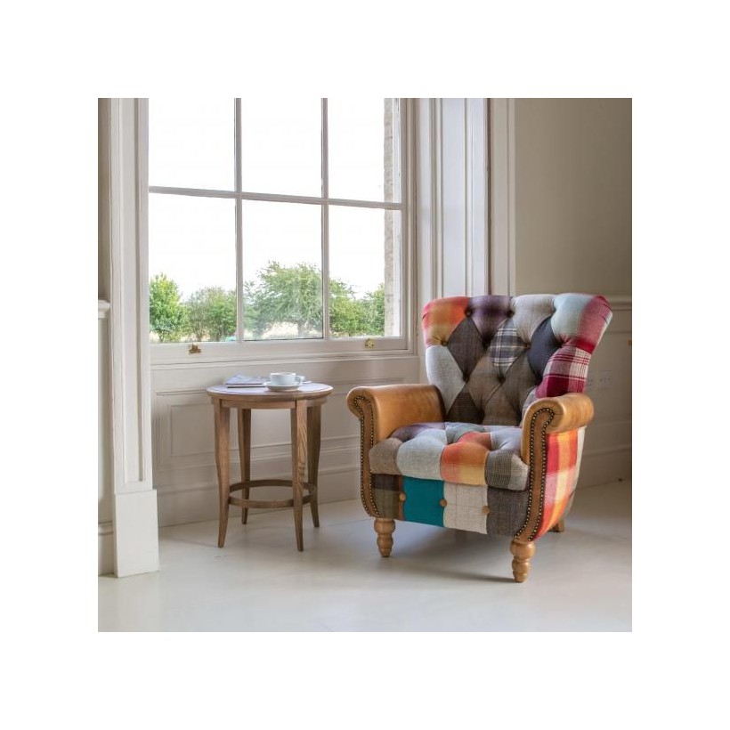 Harlequin Patchwork Armchair - - Smithers of Stamford