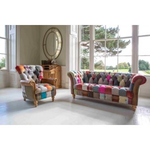Harlequin Patchwork Armchair - - Smithers of Stamford