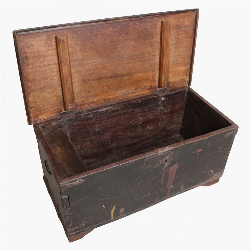 Black Vintage Storage Chest - Smithers