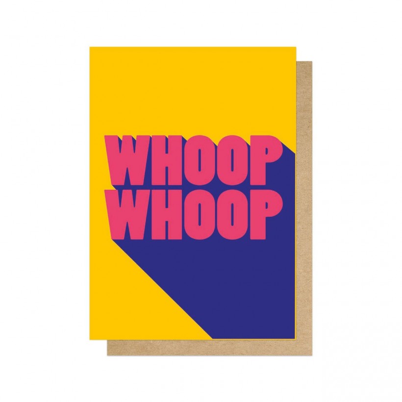 Whoop Whoop Greetings Card - Smithers