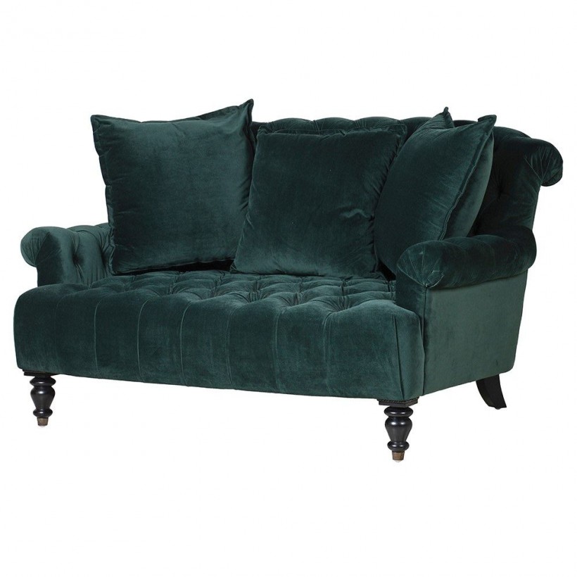 Remy Green Velvet Sofa | Vintage Chesterfield Style – Smithers