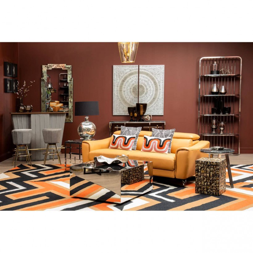 Frank Sinatra Grey Velvet Home Bar Set - Smithers of Stamford