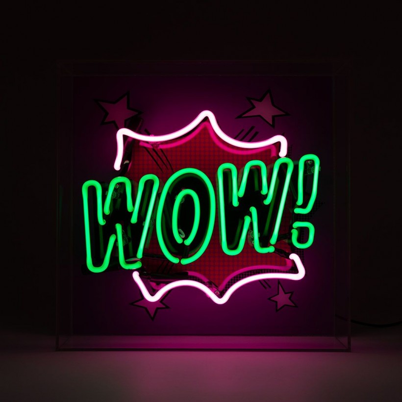 WOW Neon Sign - Smithers of Stamford