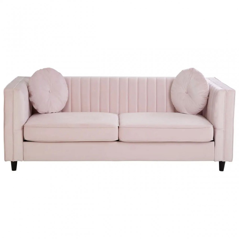 Shell Back Sofa Cocktail Style Antique Look Style - Smithers