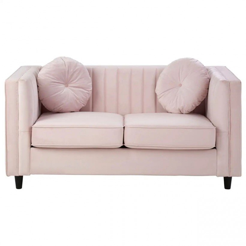 Shell Back Sofa Cocktail Style Antique Look Style - Smithers