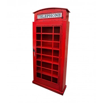 Red Telephone Box Cabinet – Iconic British Bar Decor | Smithers