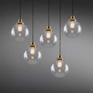Dome Glass Cluster Lights - Smithers of Stamford