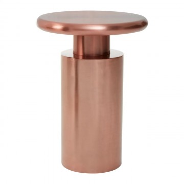Copper End Side Table | Gatsby Design – Retro Shine Meets Modern Style
