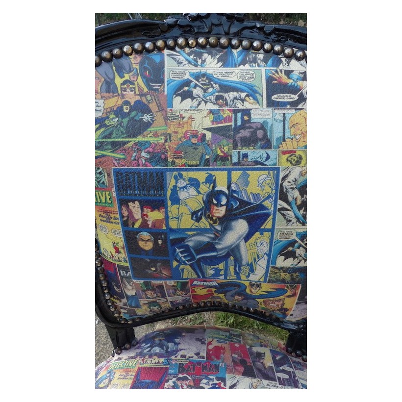 The batman comic chair is flying from gotham