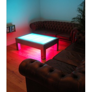 Custom Light-Up Coffee Table – Bespoke LED Table with Retro Lighting ...