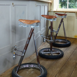 Bicycle Wheel Bar Stool Chair | Pedal Chairs | Cool Men Gifts For Dad ...