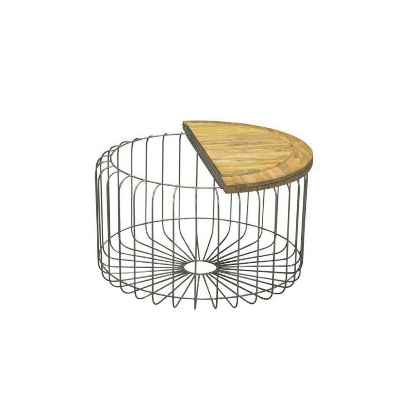 BIRDCAGE STYLE INDUSTRIAL RETRO Wire Pipe Coffee Table • online store ...