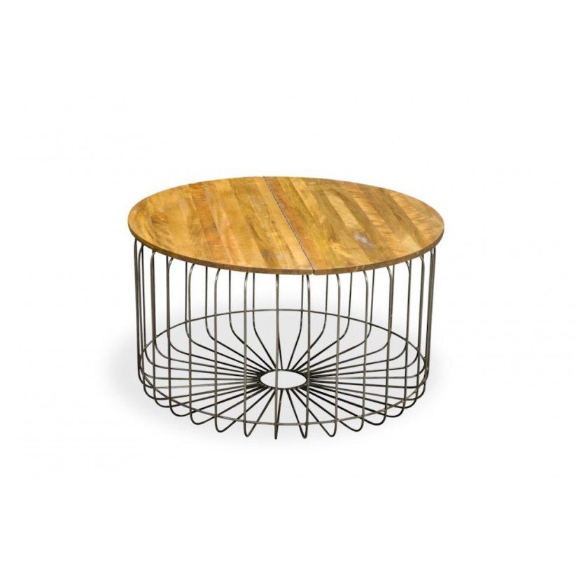 BIRDCAGE STYLE INDUSTRIAL RETRO Wire Pipe Coffee Table • online store ...