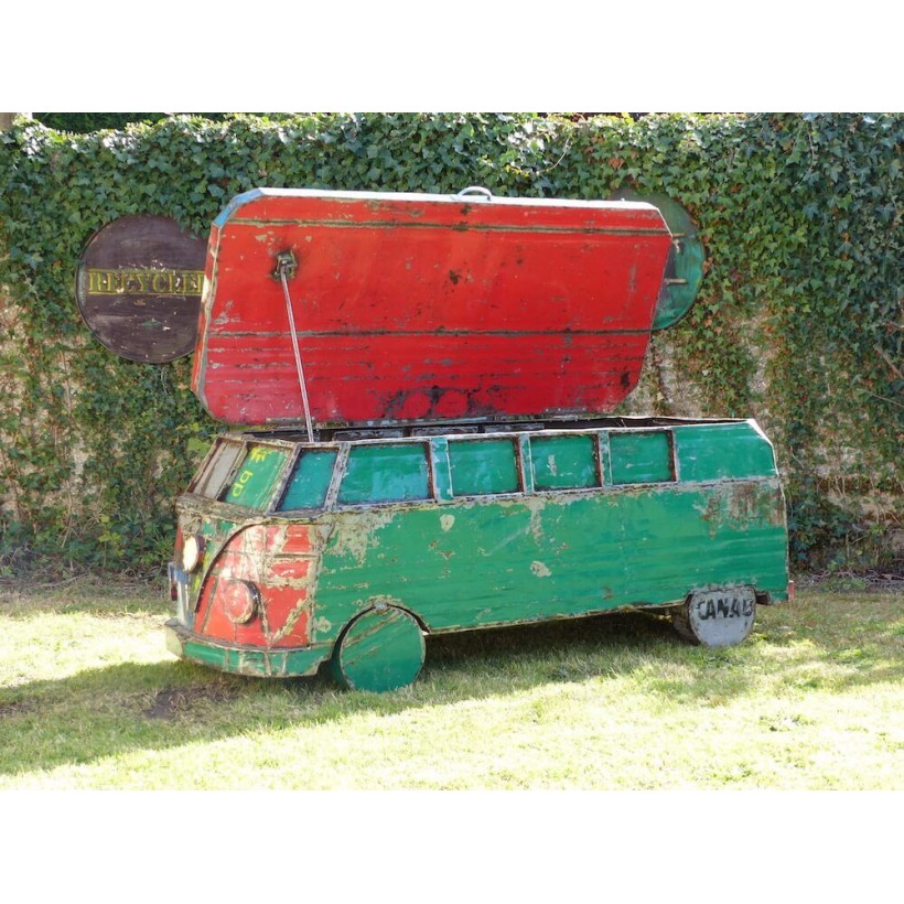 Unique Storage Trunk • Vintage VW Camper Table Camper-van Chest Box