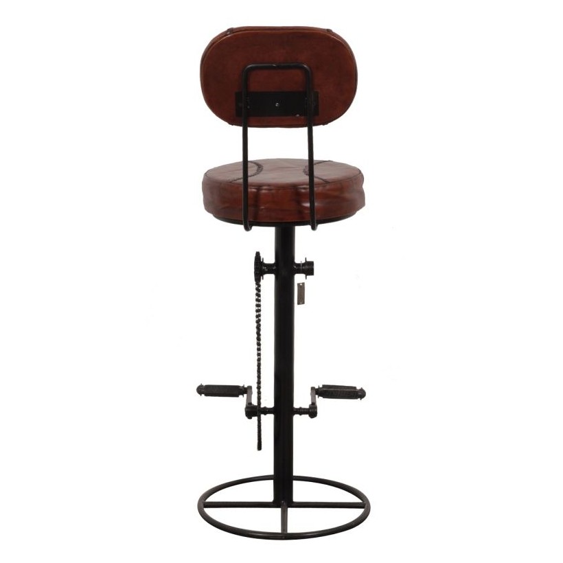 Cycle Bar Stool with Backrest
