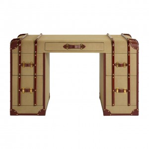 Canvas Desk Steamer Trunk Desk - Smithers