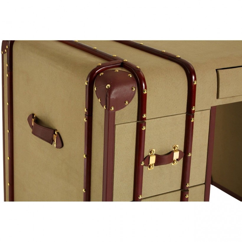 Canvas Desk Steamer Trunk Desk - Smithers