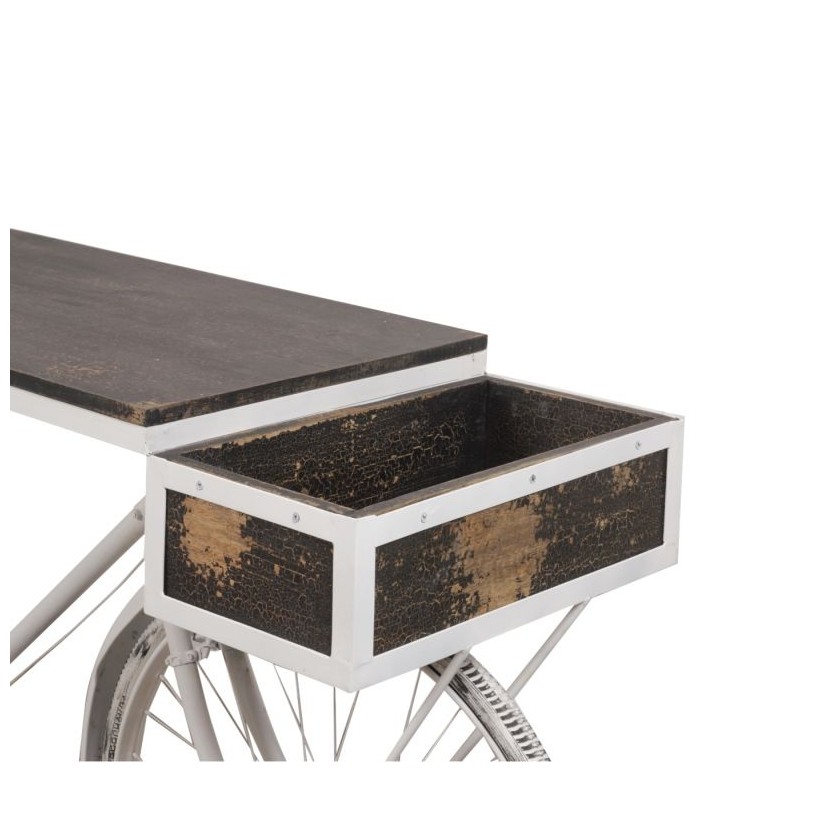 White Cool Urban Bicycle Table Console Restaurants Bar Eating Area • UK ...