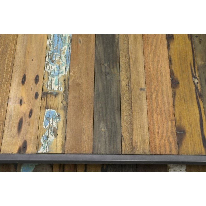 Reclaimed Wood Recycled Coffee Table With Storage