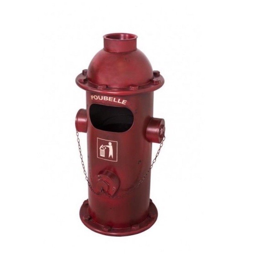 Red Retro Industrial Kitchen Fire Hydrant Bin - Smithers of stamford