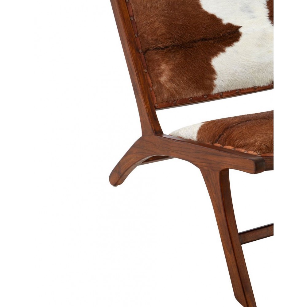 Furry Cowhide Bedroom Chair | Smithers of Stamford