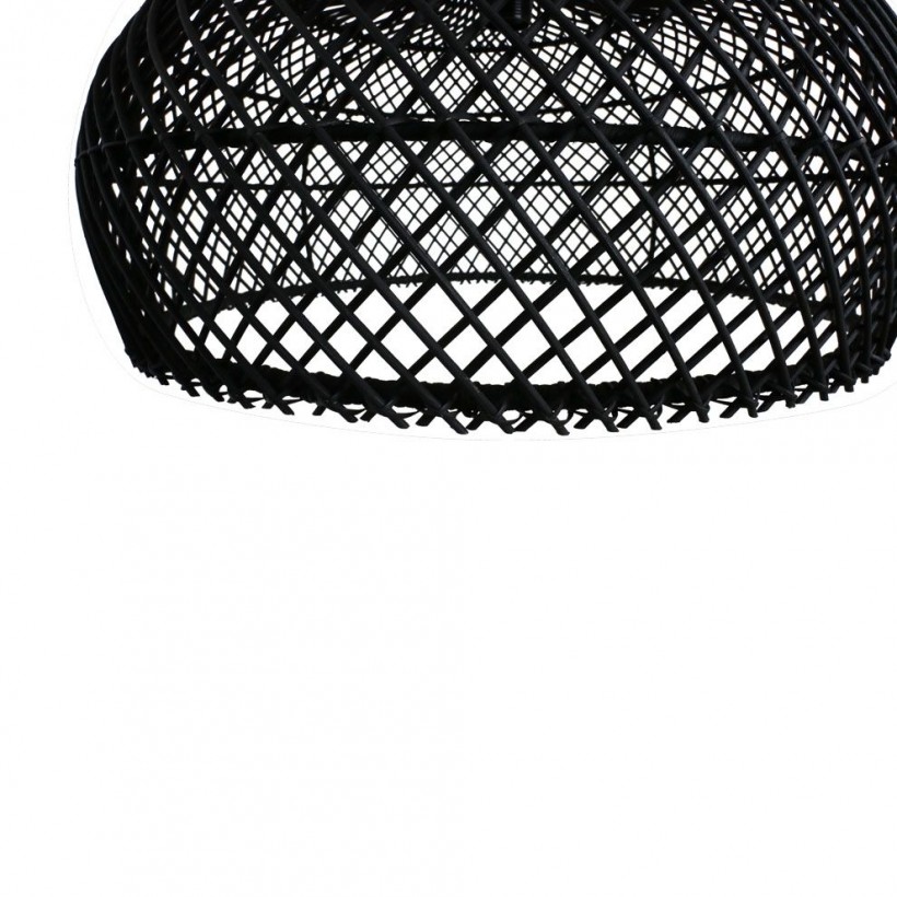 Black Rattan Ceiling Light - Smithers of Stamford • UK, US & Canada