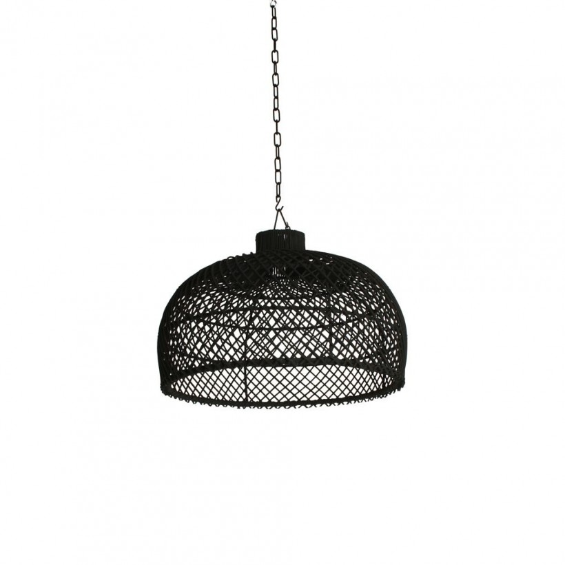 Black Rattan Ceiling Light - Smithers of Stamford • UK, US & Canada